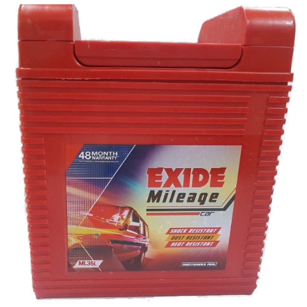 Exide Mileage ML35L Battery Price From Rs.4,000, Buy Exide Mileage ...