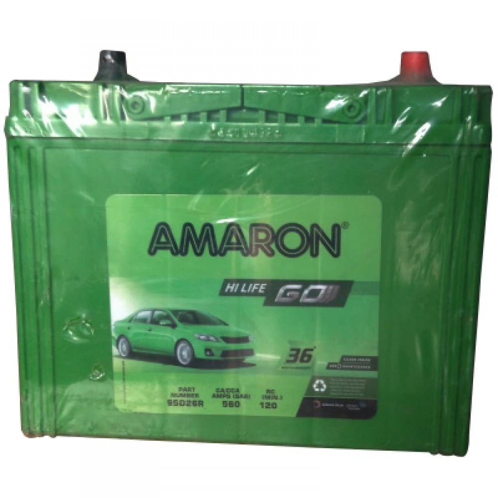 Amaron GO 95D26R Battery Price From Rs.5,800, Buy Amaron GO 95D26R Car ...