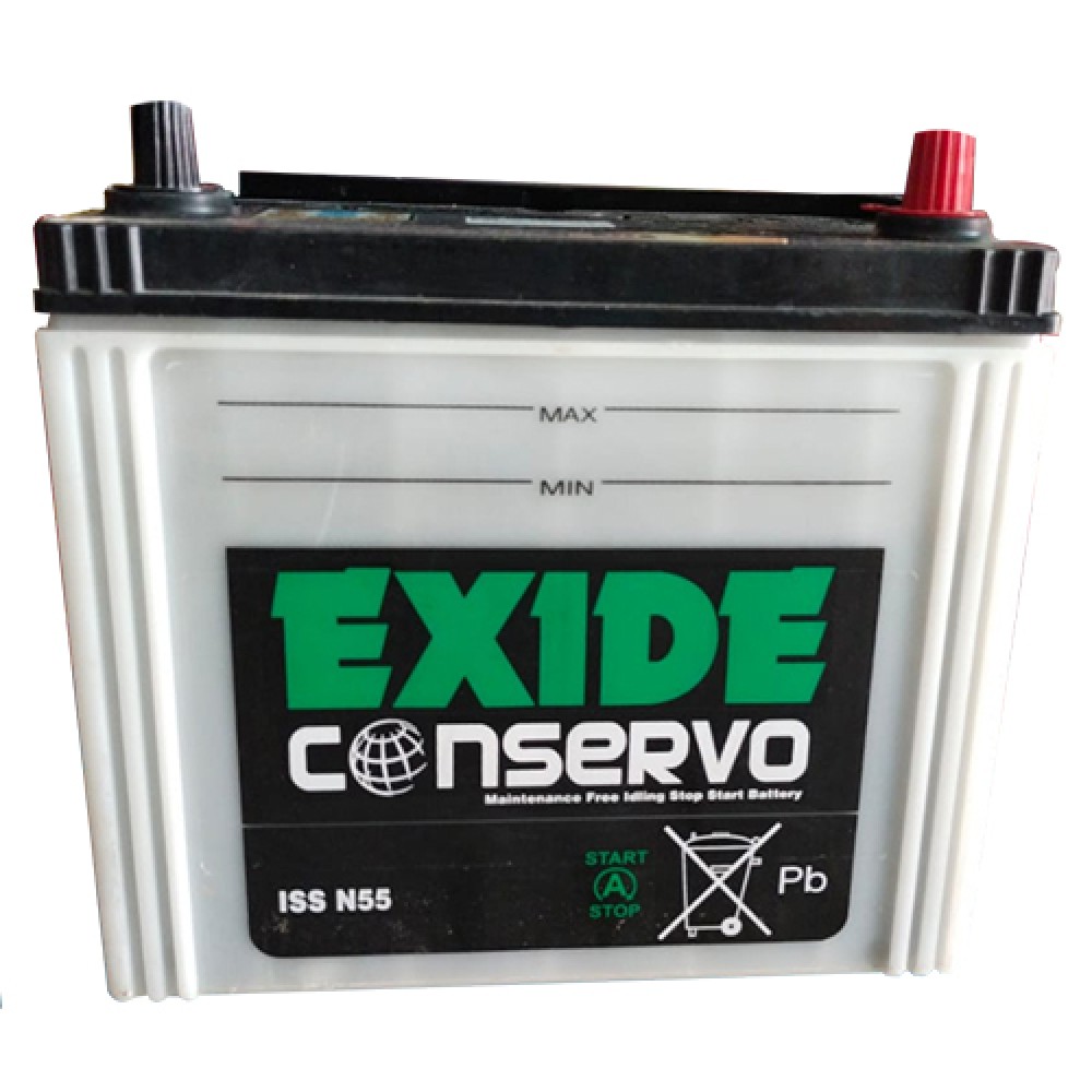 Buy Exide Conservo N55 ISS Car Battery | BatteryBoss