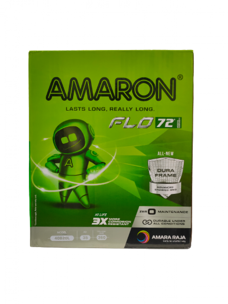 AMARON FLO 40B20L (35AH) Battery Price From Rs.3,400, Buy AMARON FLO ...