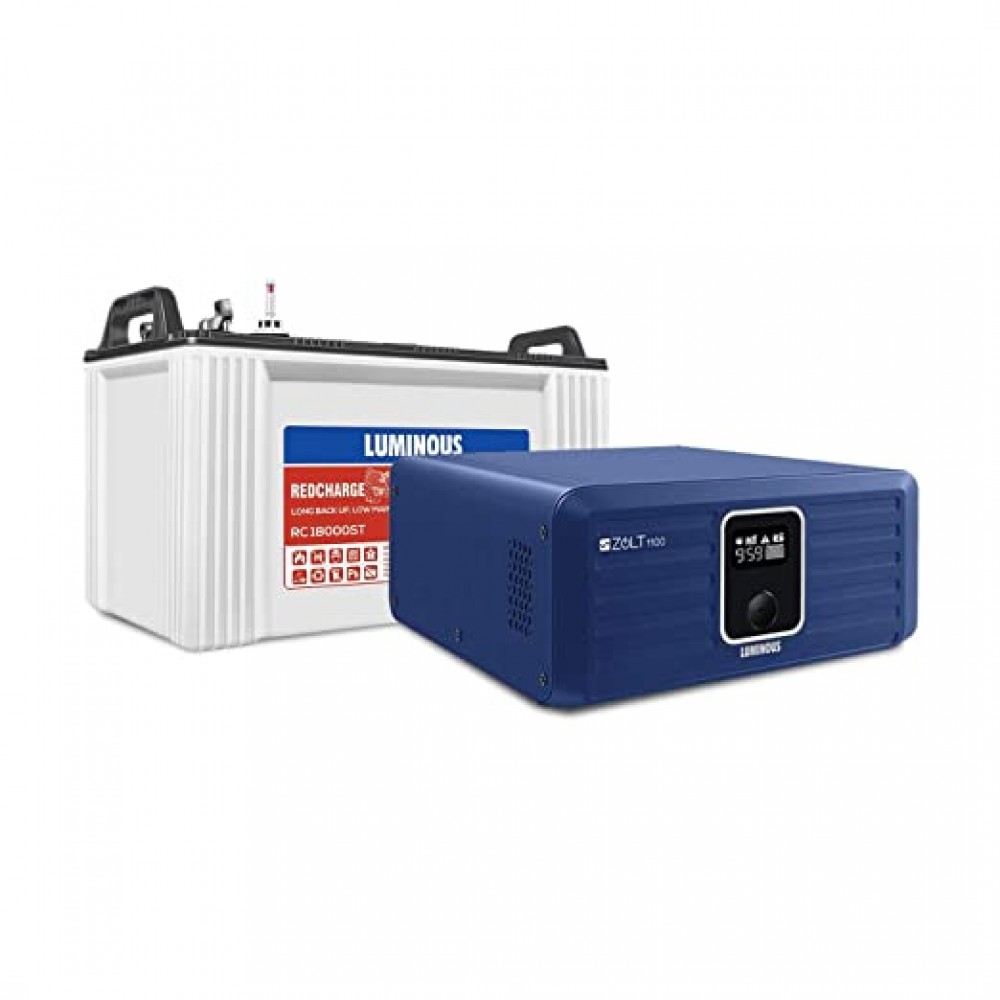 Luminous Combo (Zolt 1100 Digital Pure sinewave Inverter + Luminous ...