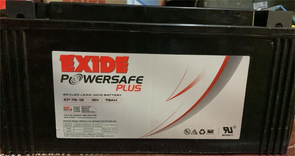 Buy Exide PowerSafe Plus EP 75-12 (SMF 75AH 12V) Online, Price From Rs ...