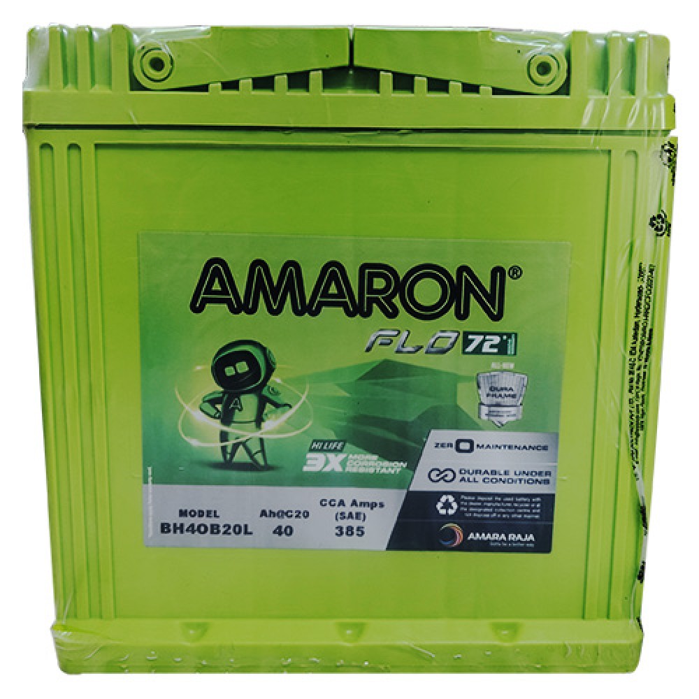 Amaron FLO BH40B20L (40AH) Battery Price From Rs.3,900, Buy Amaron FLO ...